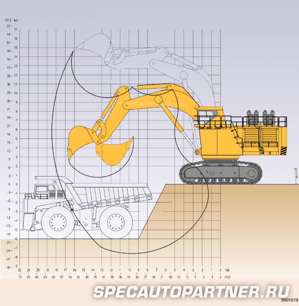 Komatsu PC5500-6 экскаватор гусеничный с обратной лопатой - Изображение ...